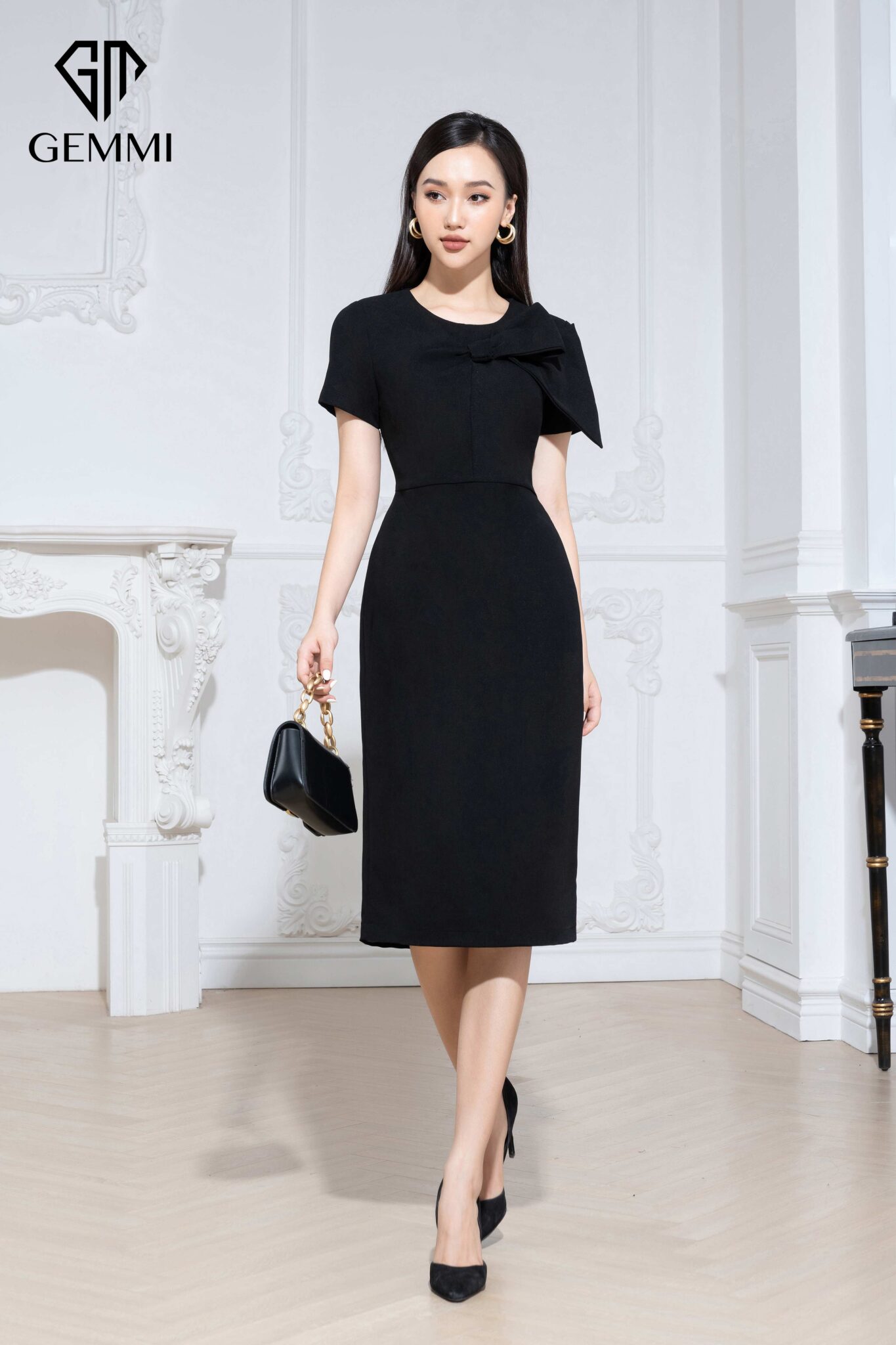 Váy đầm nữ công sở ôm body thiết kế sang trọng Gemmi fashion, DK8498 ...