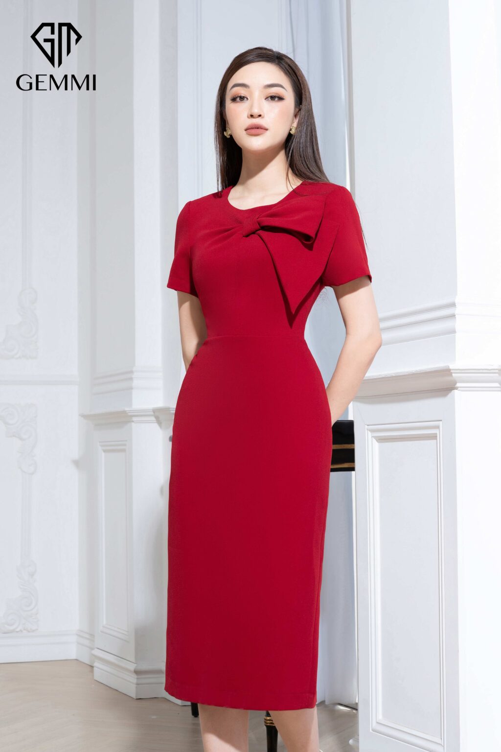 Váy đầm nữ công sở ôm body thiết kế sang trọng Gemmi fashion, DK8498 ...