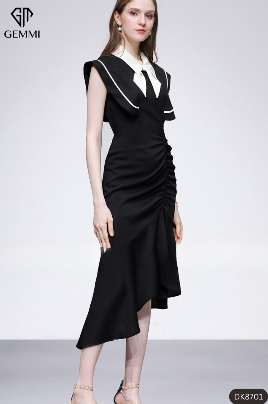Đầm body đuôi cá cách điệu GEMMI Fashion, DK8701 - GEMMI