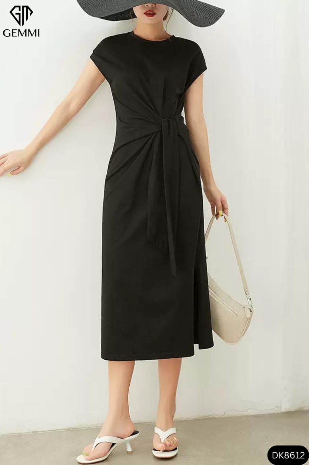 Đầm suông thắt eo Gemmi Fashion, DK8612 - GEMMI